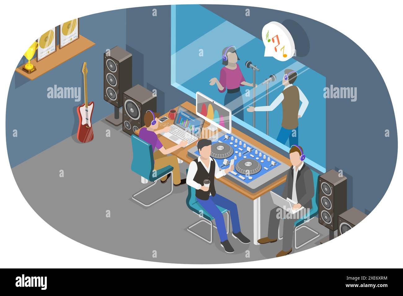 Master control console Cut Out Stock Images & Pictures - Alamy
