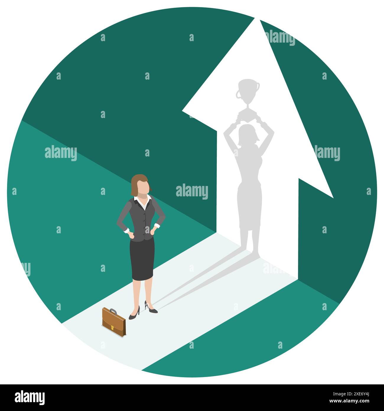 Female leadership illustration hi-res stock photography and images - Alamy