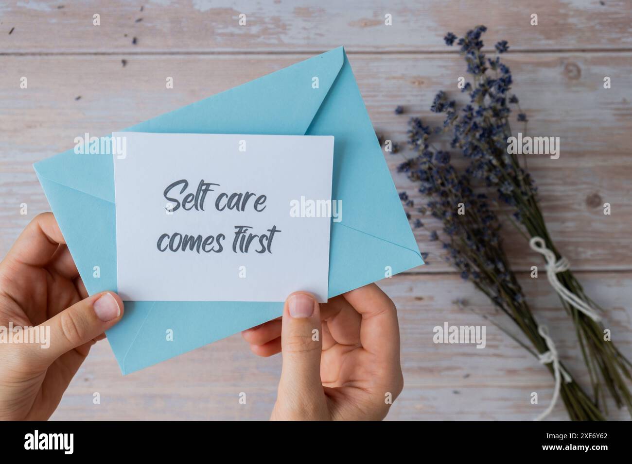 Self care comes first hi-res stock photography and images - Alamy