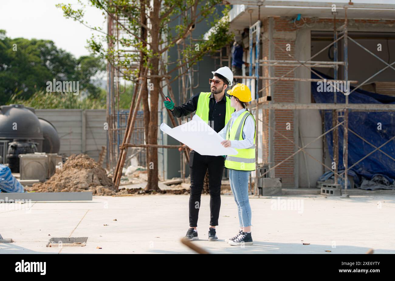 Portrait of architect and engineer with experience in multi-story ...