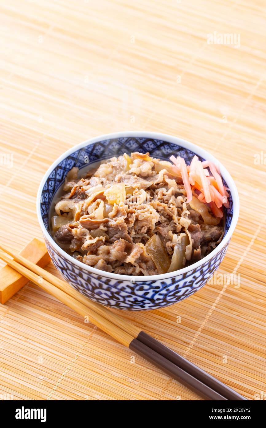 Gyudon, Japanese beef bowl Stock Photo - Alamy
