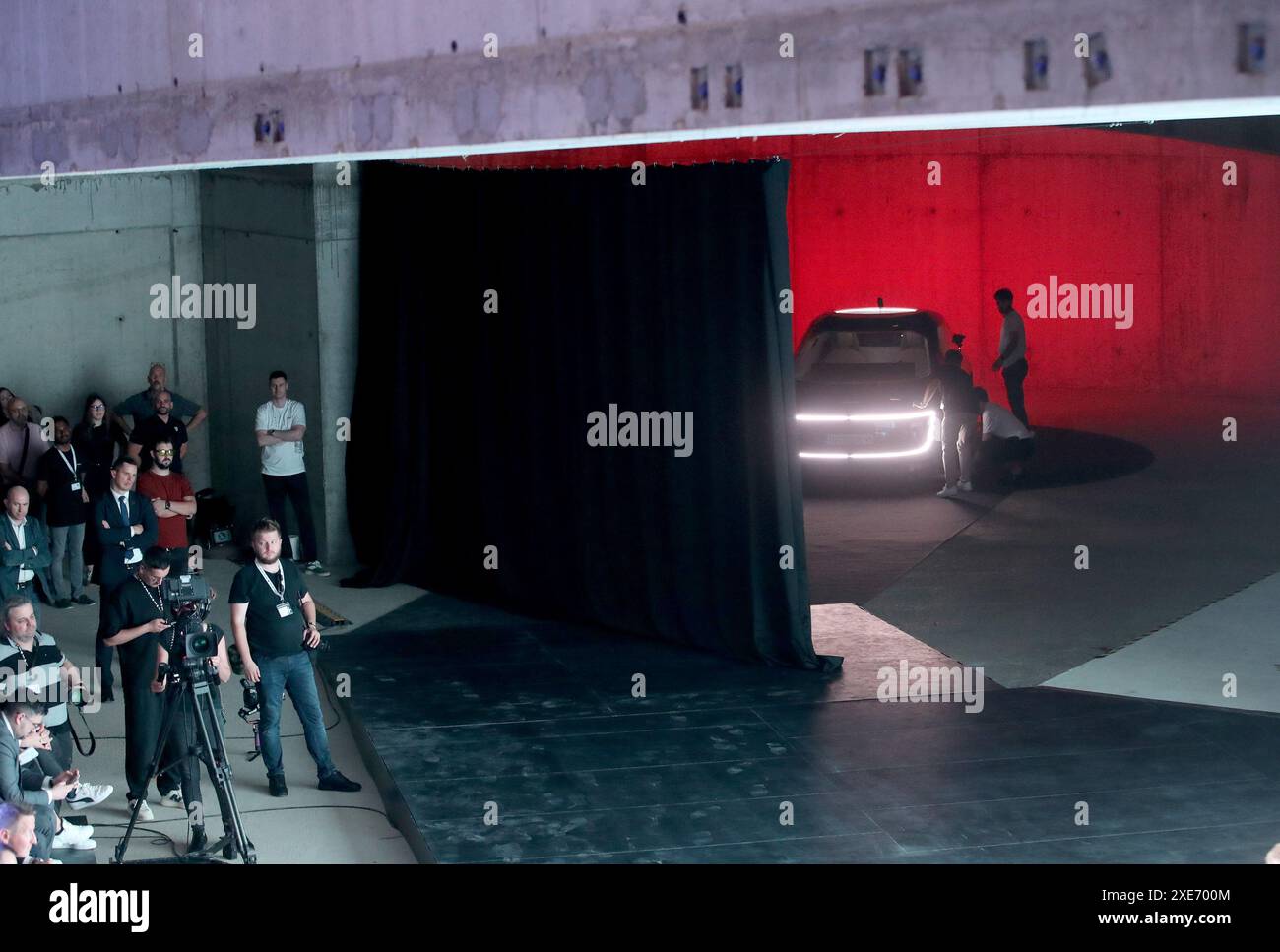 Zagreb, Croatia. 26th June, 2024. "Verne" autonomus car had some issue ...