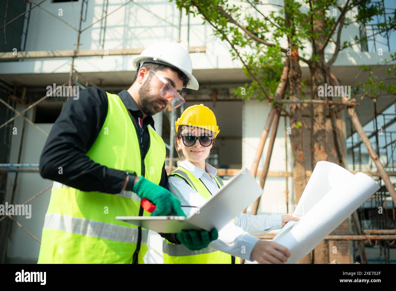 Portrait of architect and engineer with experience in multi-story ...