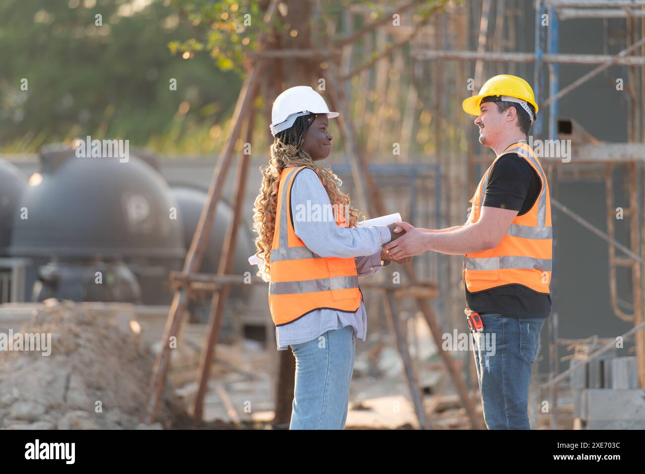 Portrait of architect and engineer with experience in multi-story ...