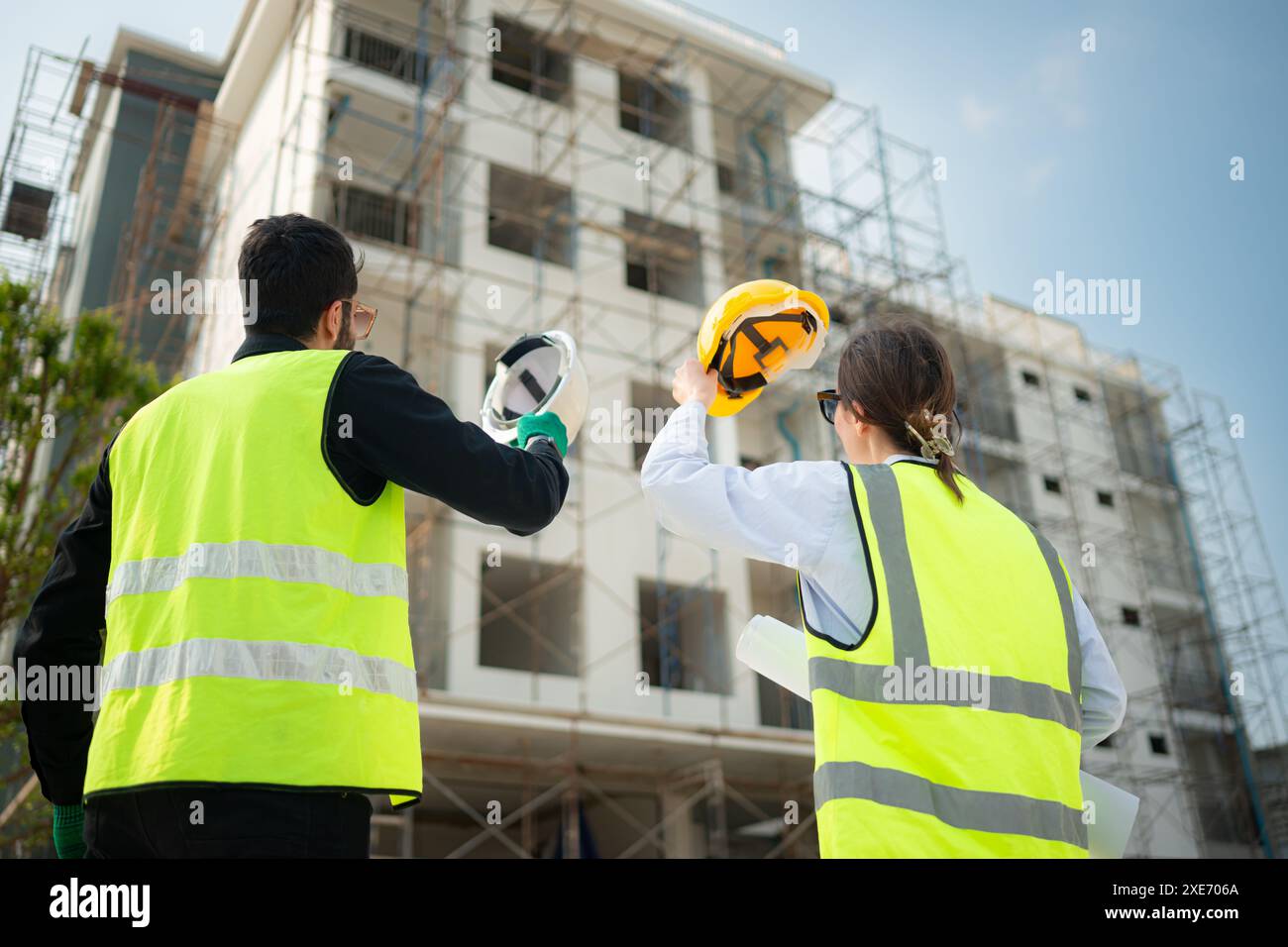 Portrait of architect and engineer with experience in multi-story ...