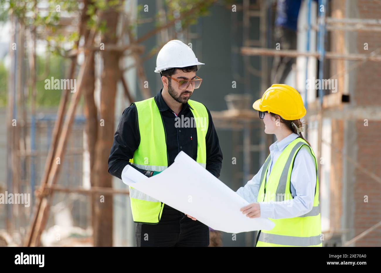 Portrait of architect and engineer with experience in multi-story ...