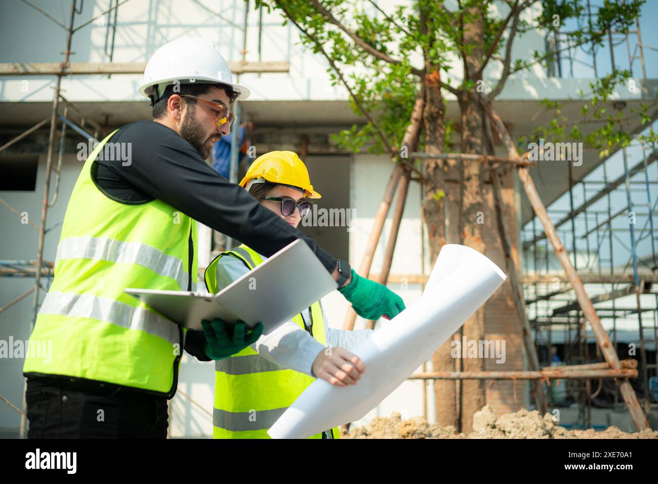Portrait of architect and engineer with experience in multi-story ...