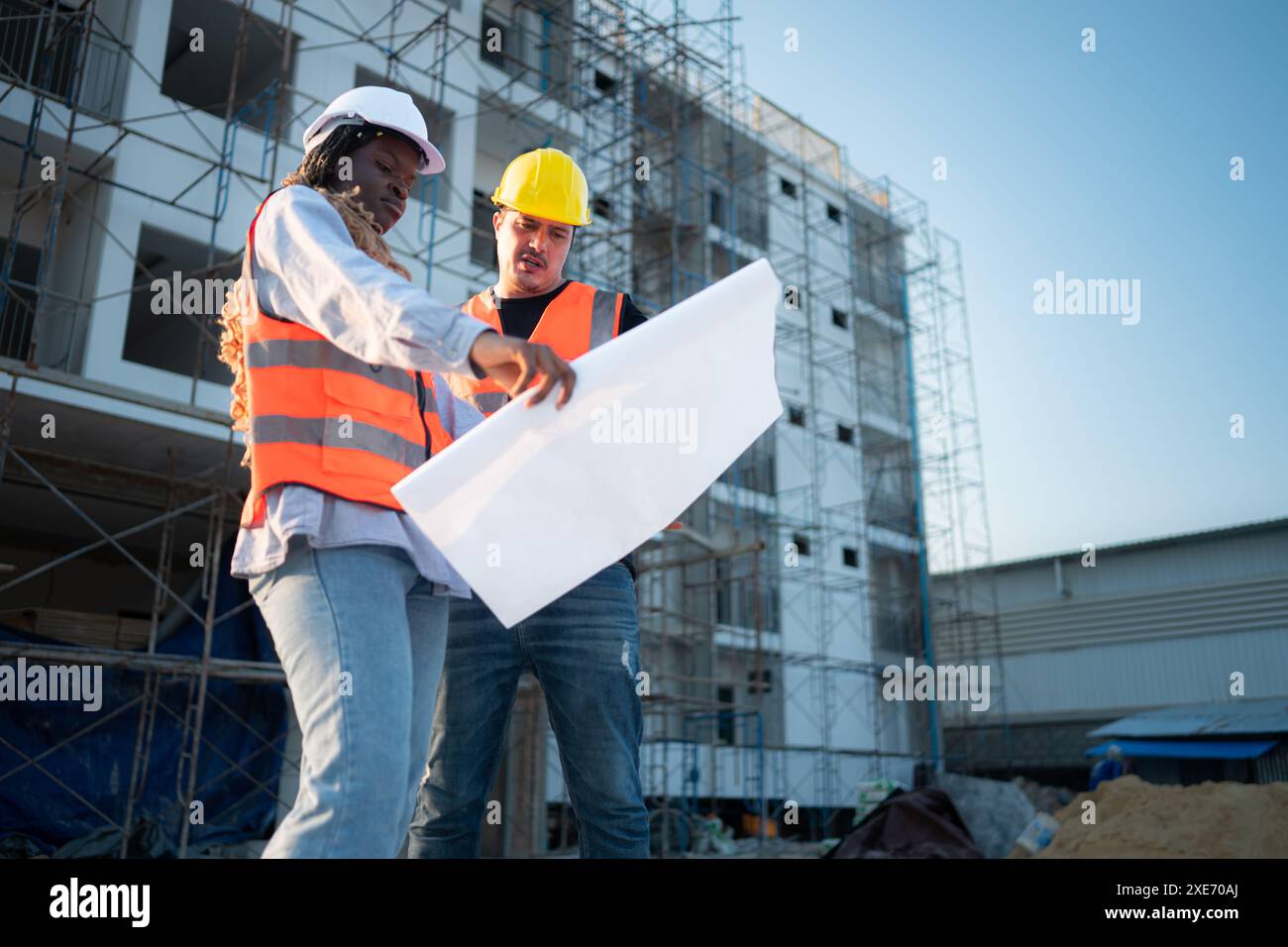 Portrait of architect and engineer with experience in multi-story ...