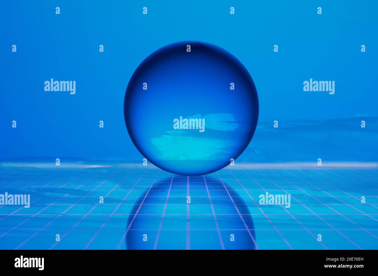 Sphere and cloud Stock Photo - Alamy