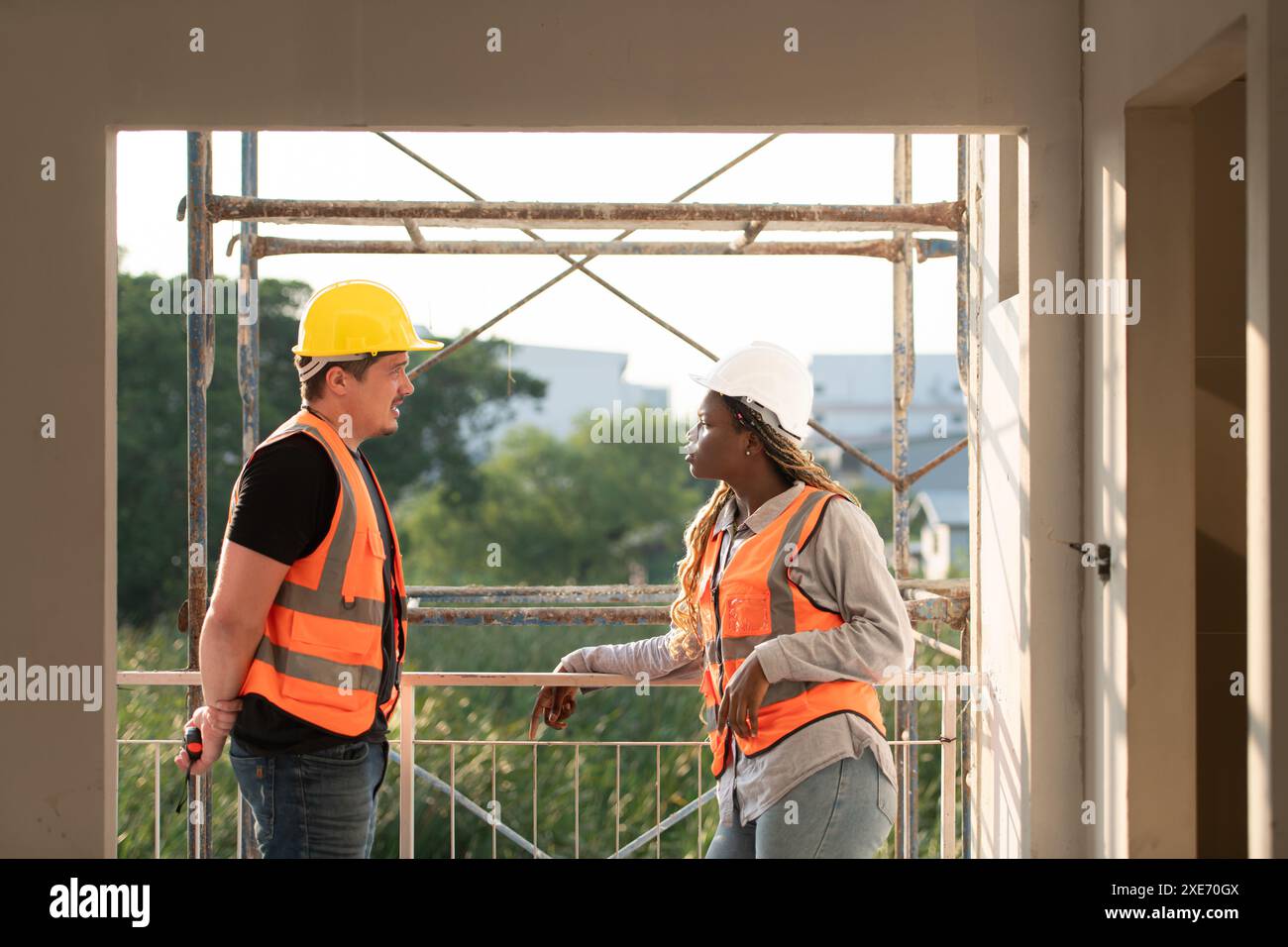 Portrait of architect and engineer with experience in multi-story ...