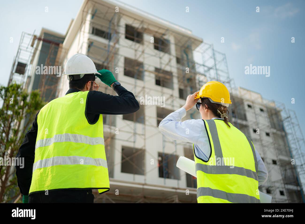 Portrait of architect and engineer with experience in multi-story ...