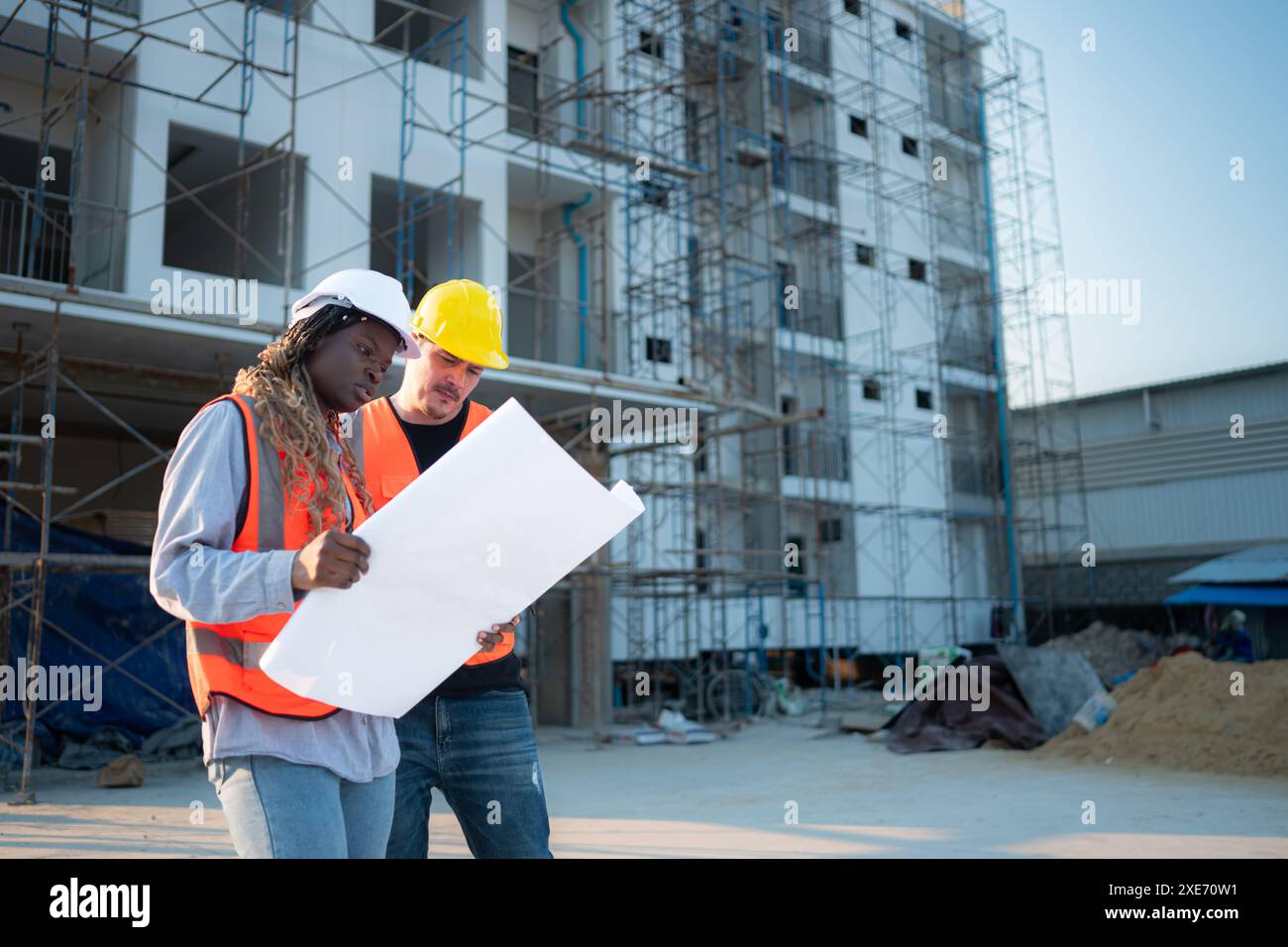 Portrait of architect and engineer with experience in multi-story ...