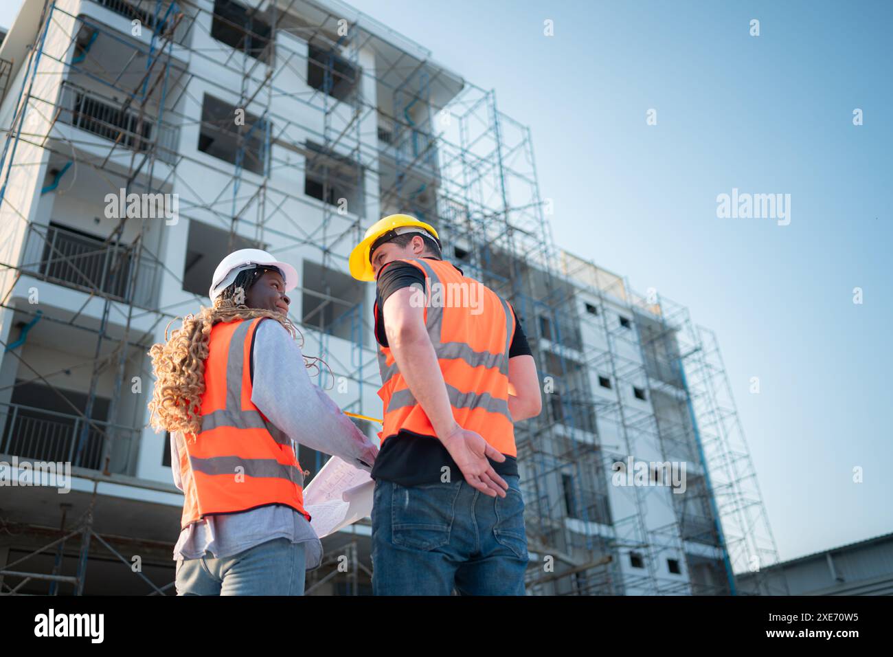 Portrait of architect and engineer with experience in multi-story ...