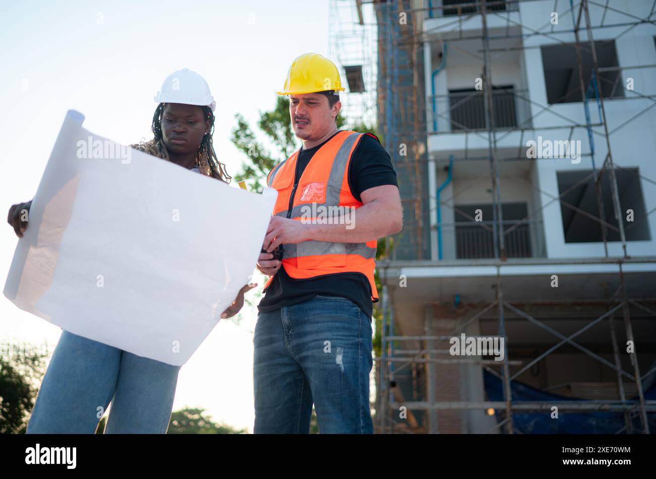 Portrait of architect and engineer with experience in multi-story ...