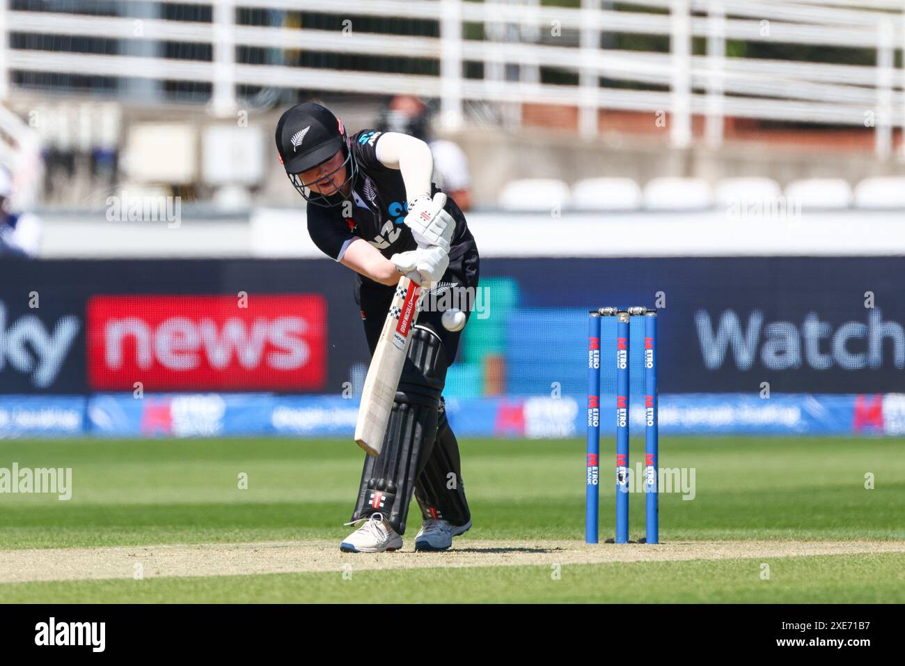 Chester Le Street, UK. 26th June, 2024. Georgia Plimmer in action with ...
