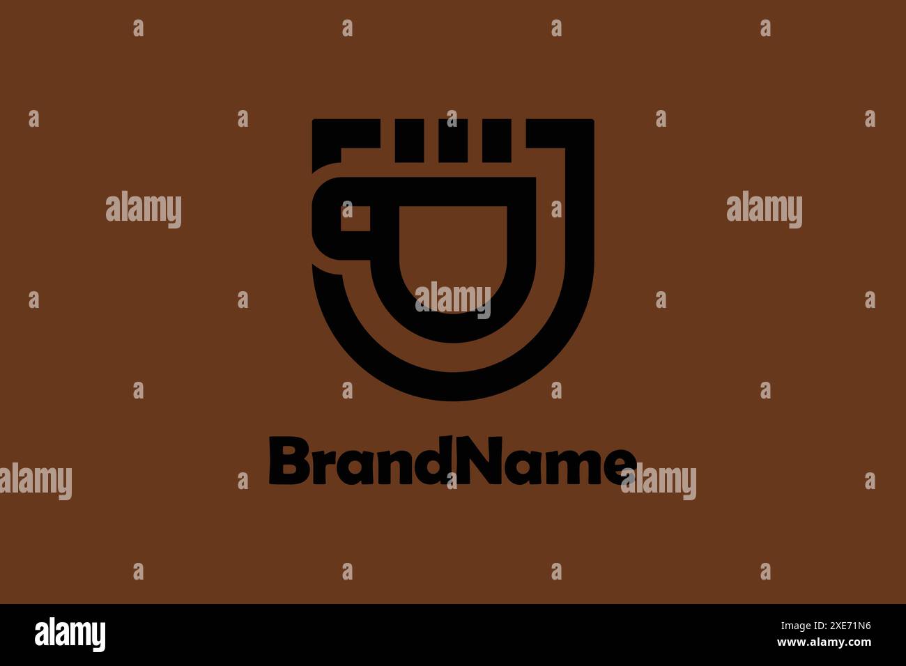 Hot drink cup logo with shield-shaped design concept. Designed in a ...