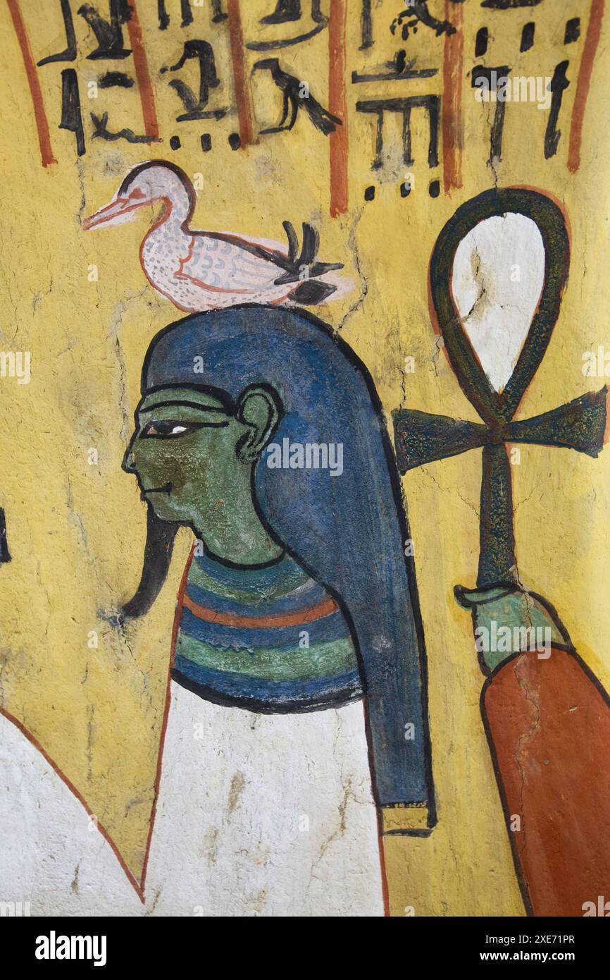 Ankh symbol, Tomb of Pashedu, TT3, Deir el-Medina Tombs Worker Tombs ...