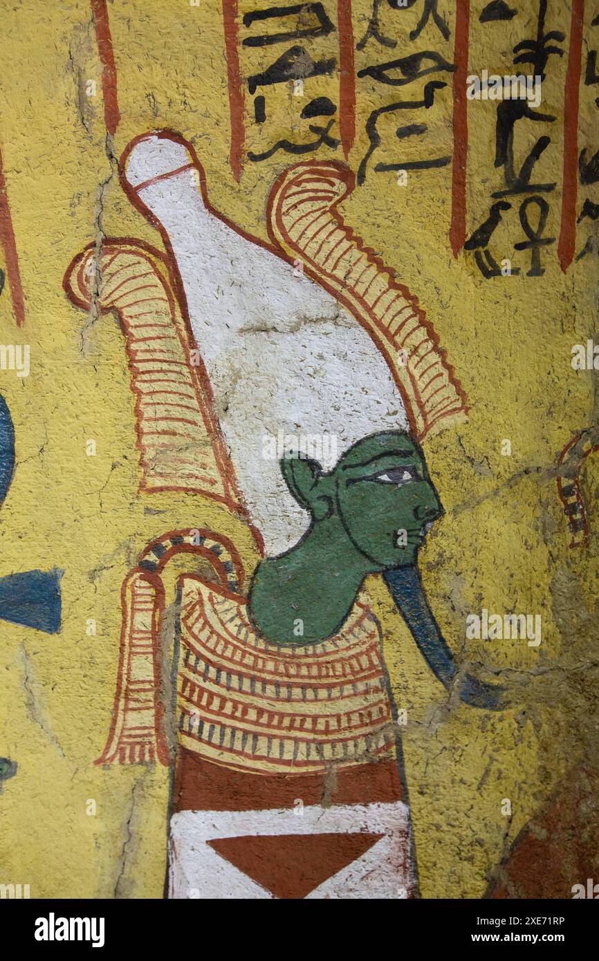 Image of Pharaoh, Tomb of Pashedu, TT3, Deir el-Medina Tombs Worker ...