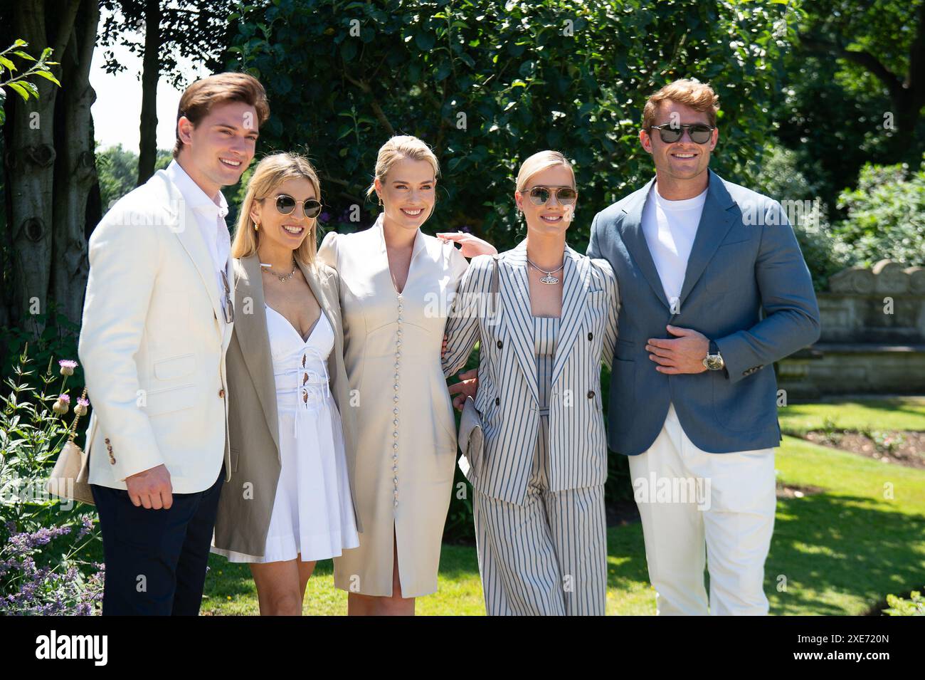 Stoke Poges, UK. 26th June, 2024. Model Samuel Aitken, Lelia Osato ...