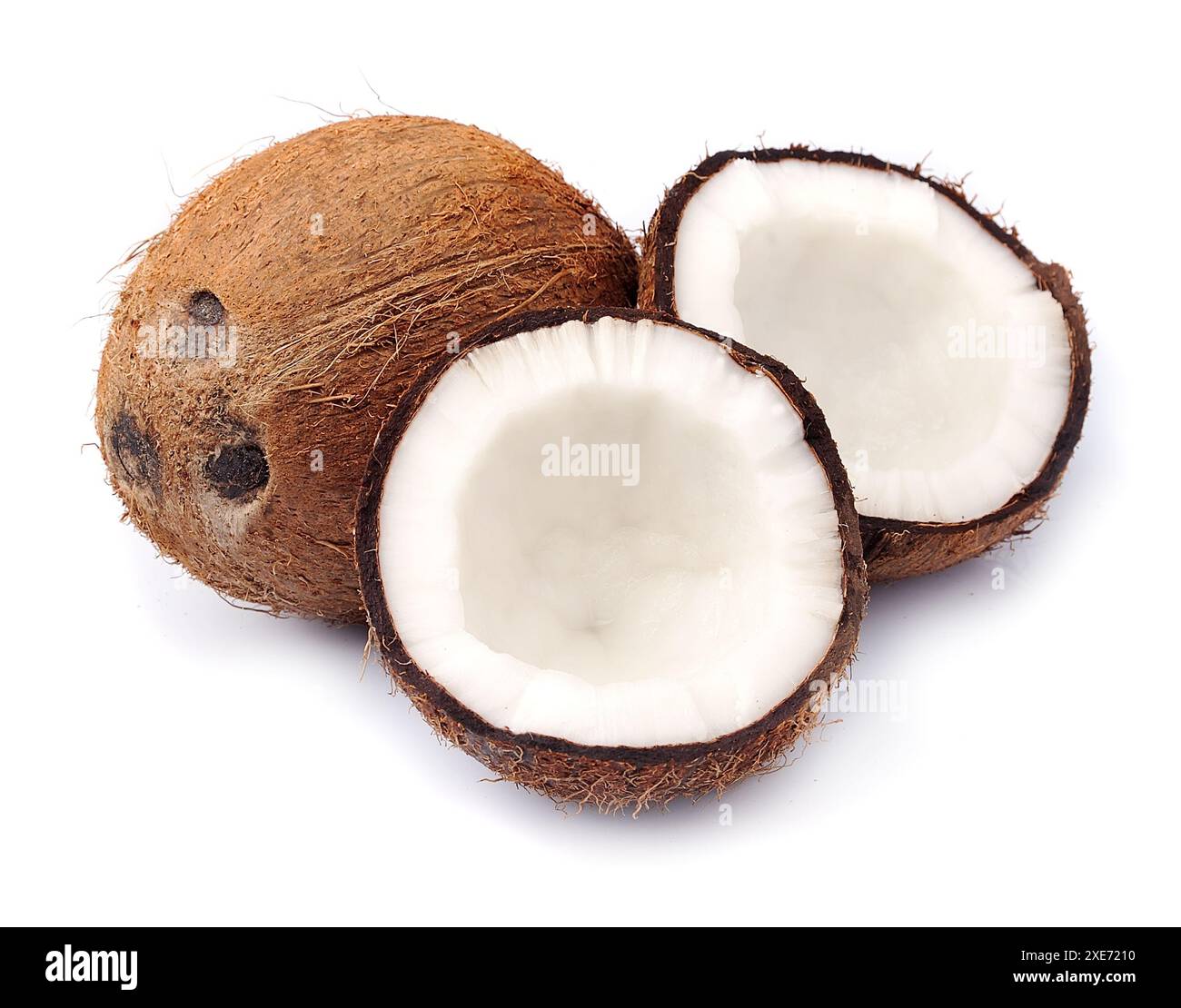 Broken open coconut hi-res stock photography and images - Alamy