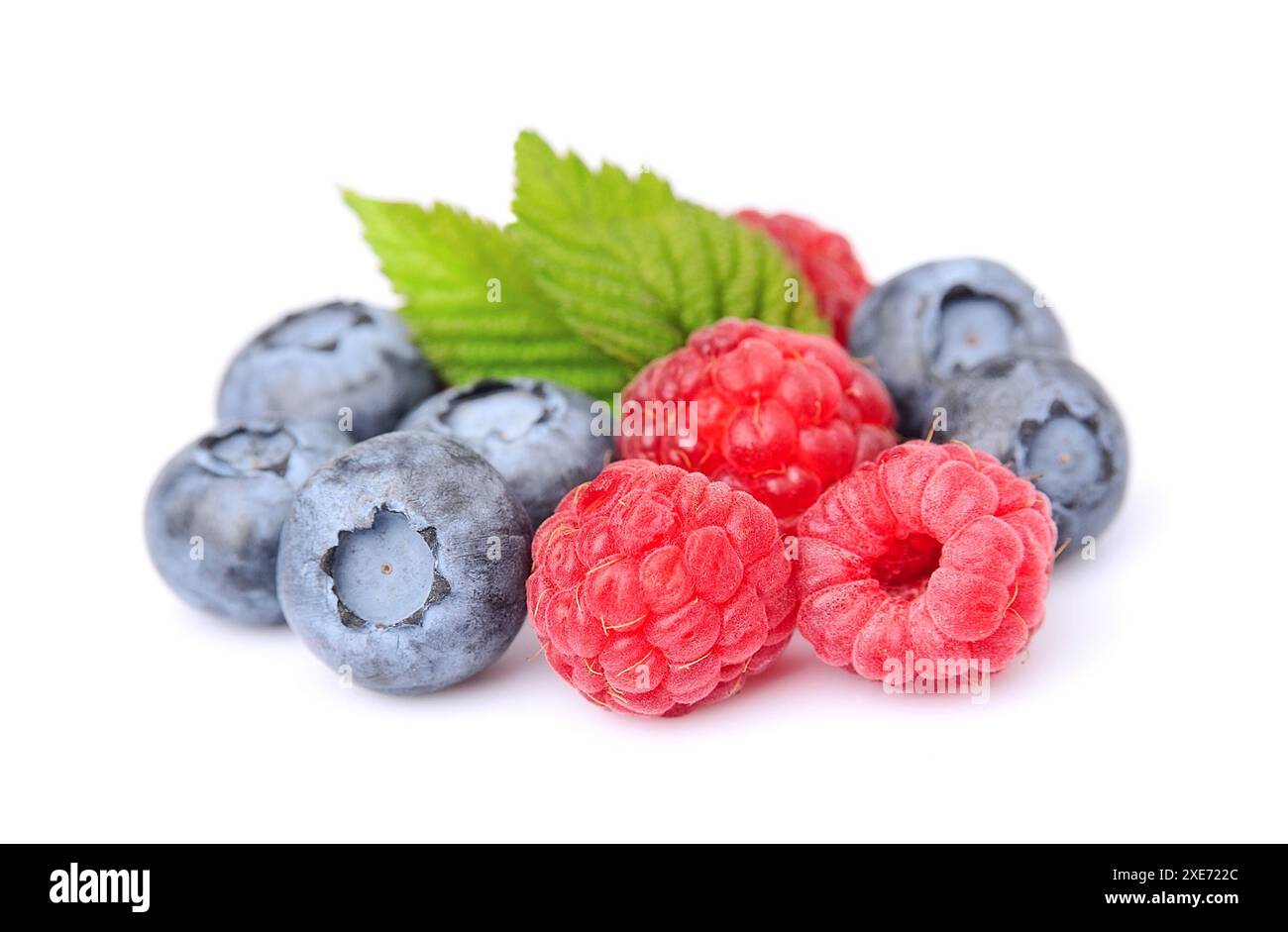 Fresh raspberry and blueberries Stock Photo - Alamy
