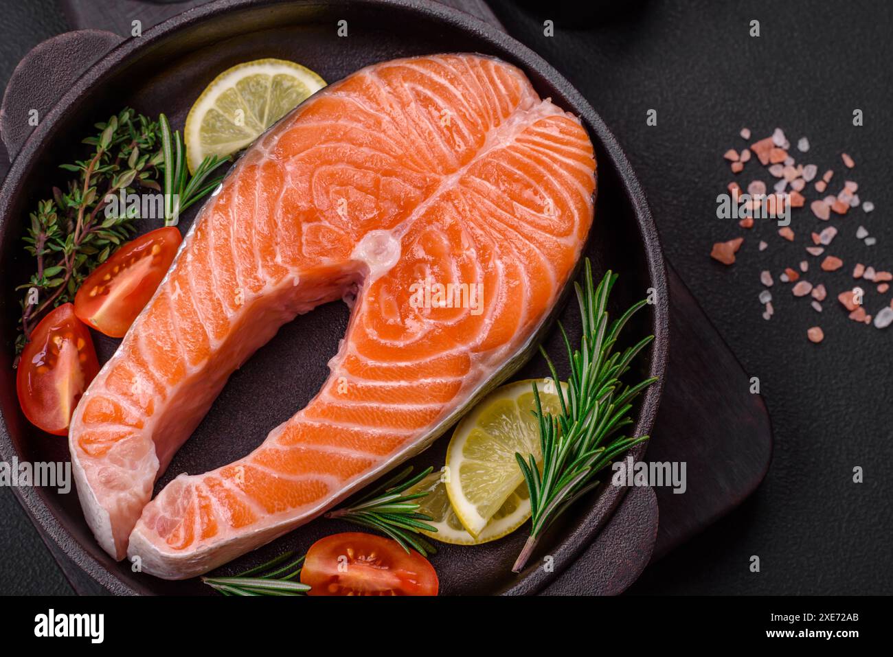 Raw fresh fish spices hi-res stock photography and images - Alamy
