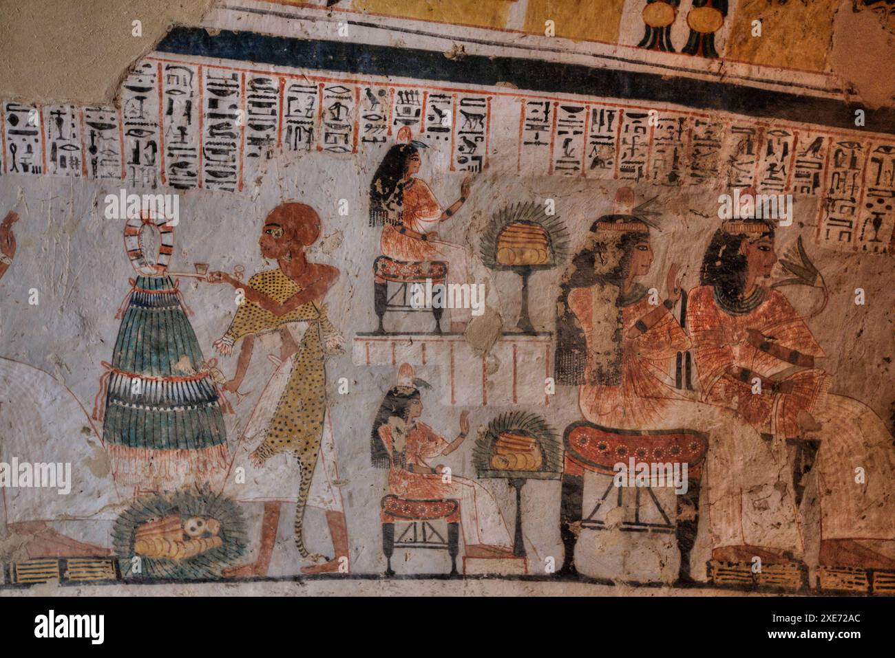 Wall Paintings, Tomb of Roy, TT255, End of Eighteenth Dynasty, Tombs of ...