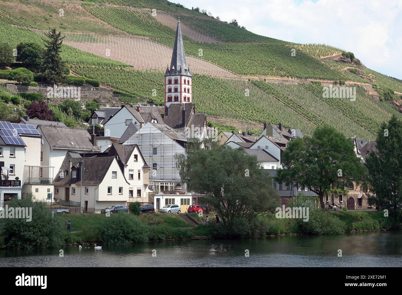 Zell-Merl on the Moselle Stock Photo - Alamy