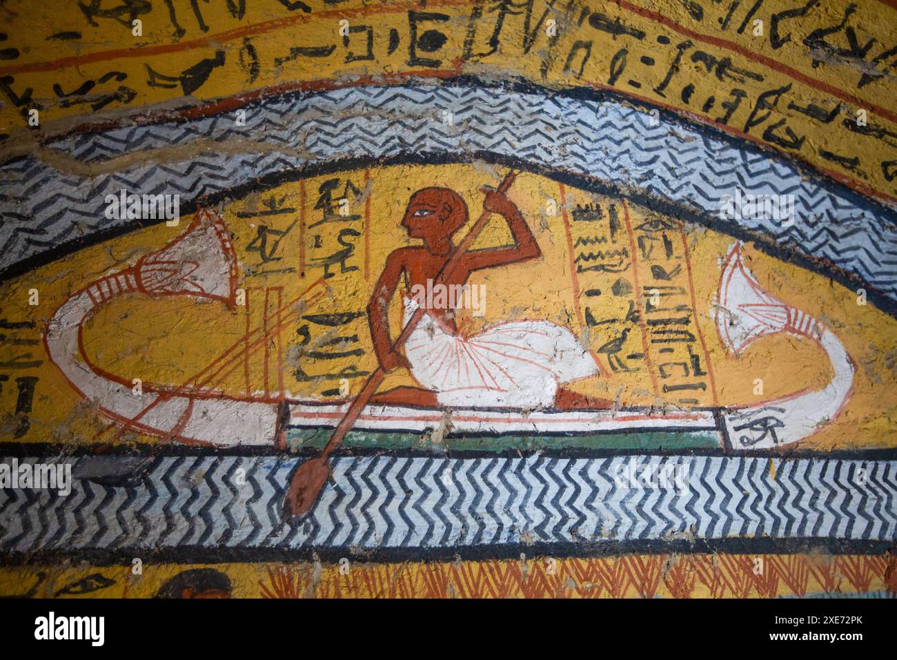 Wall paintings, Tomb of Khaemteri, TT220, Deir el-Medina Tombs Worker ...