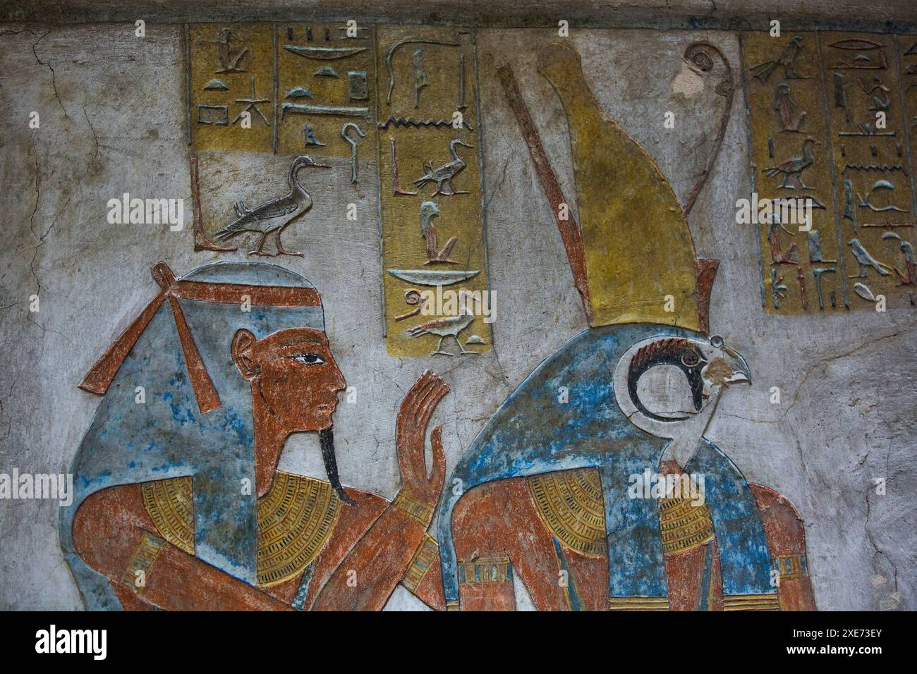 Reliefs, Tomb of Tausert and Setnakht, KV14, Valley of the Kings ...
