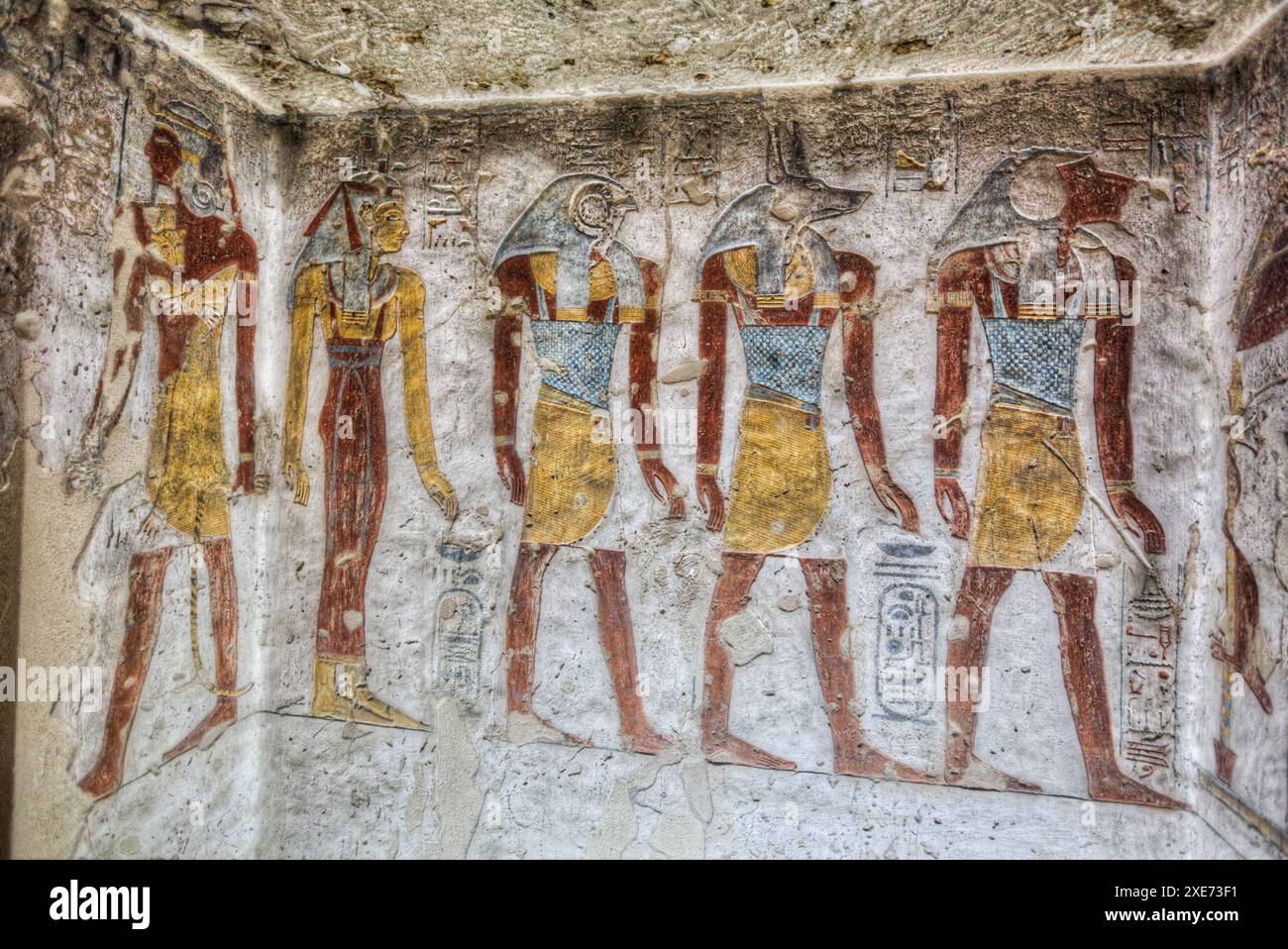 Reliefs, Tomb of Tausert and Setnakht, KV14, Valley of the Kings ...