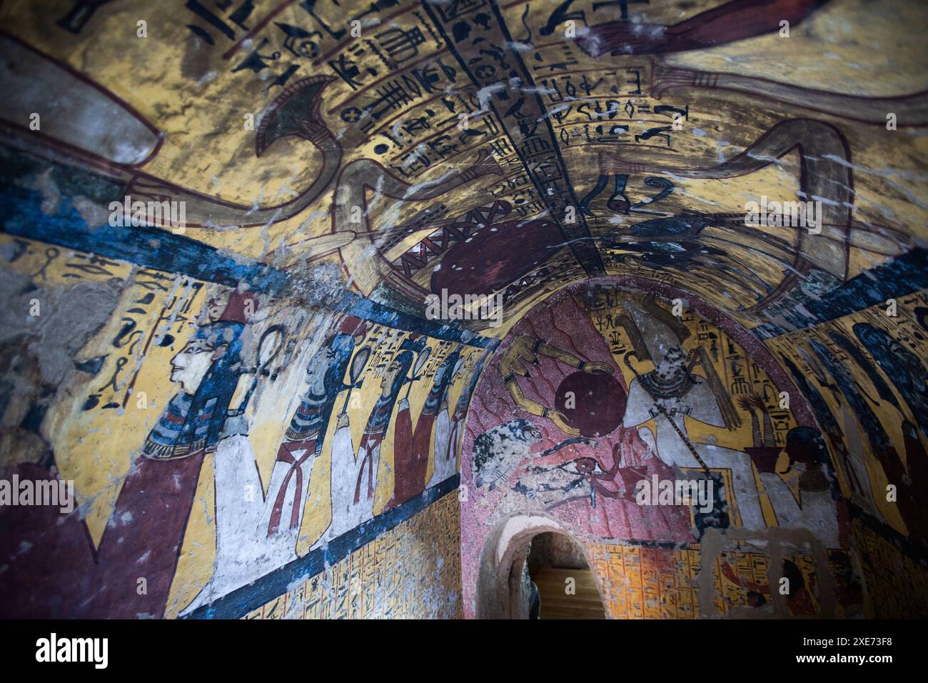 Wall Paintings, Tomb of Amennakht, TT218, Deir el-Medina, Ancient ...