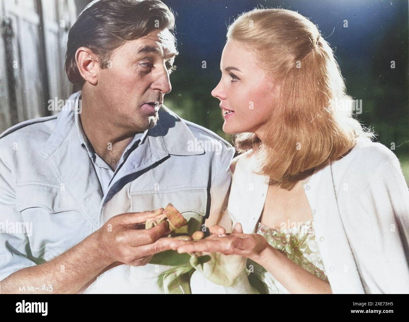 MISTER MOSES 1965 United Artists film with Carroll Baker as Julie Anderson and Robert Mitchum as ...