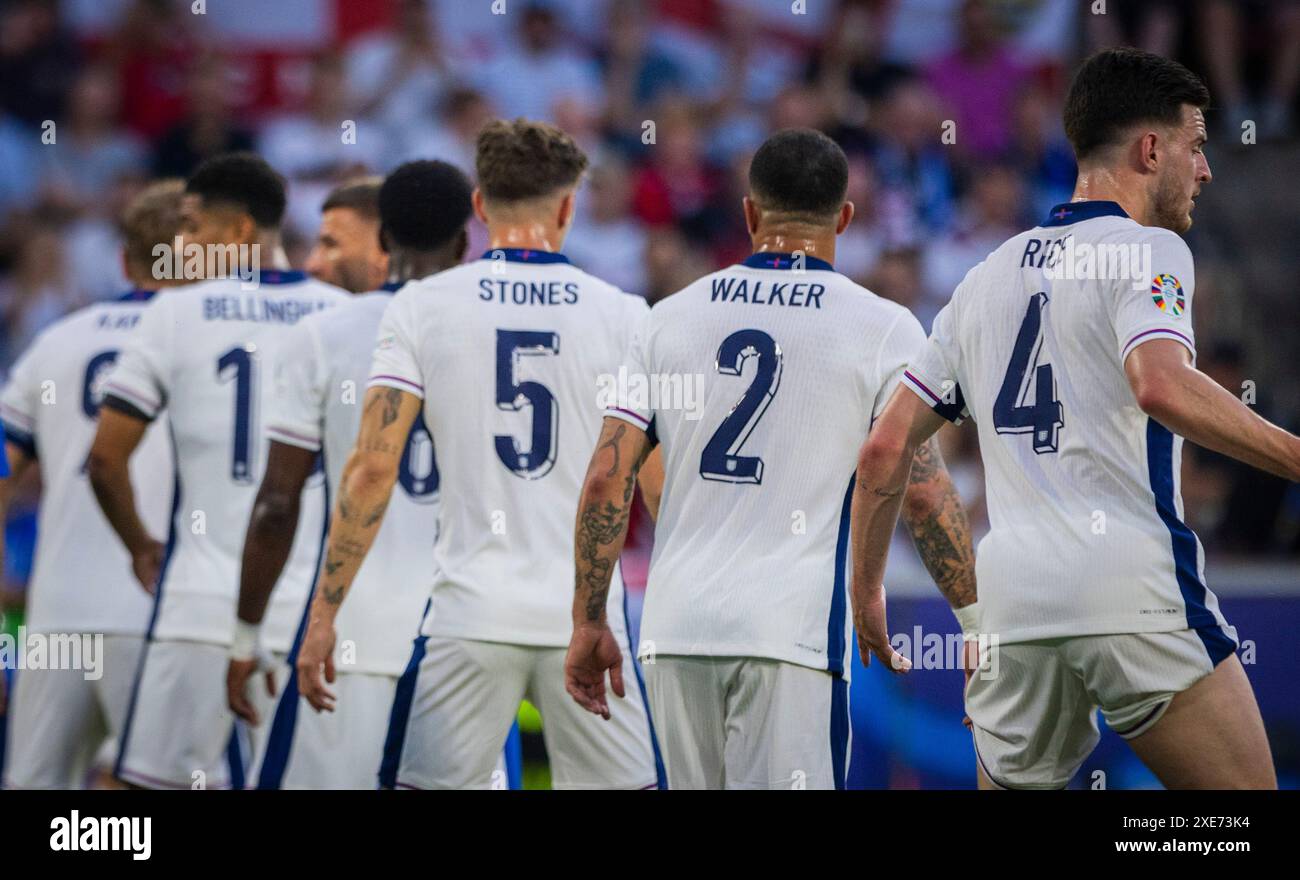 Cologne, Germany. 25th Jun 2024. Jude Bellingham (ENG) Marc Guehi (ENG ...
