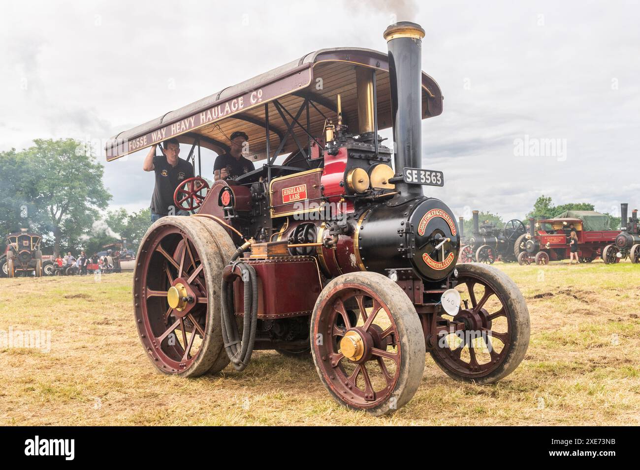 Fowler steam tractor engine, built 1931, at Innishannon Steam Rally ...