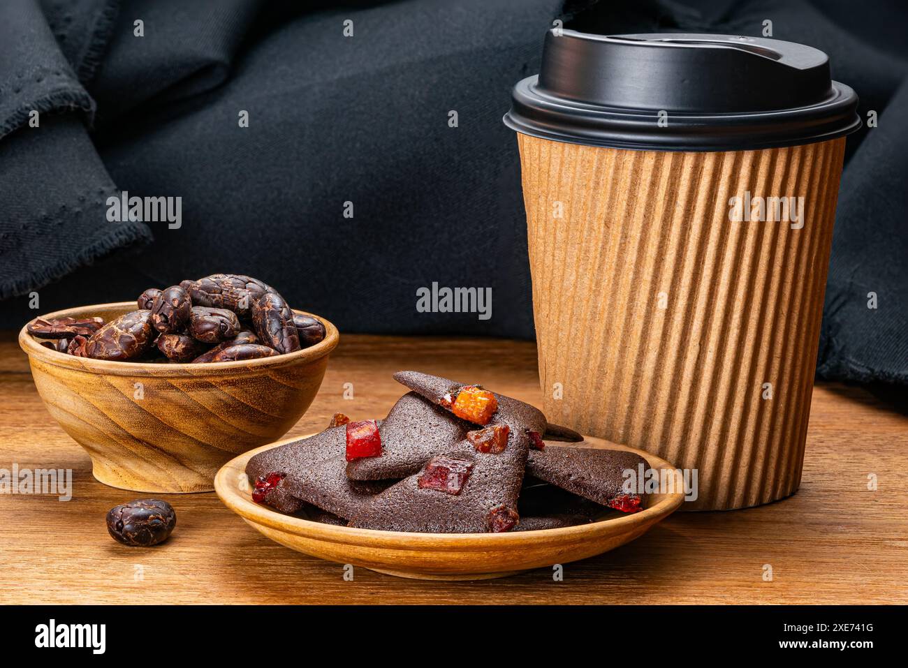 Delicious homemade crispy dry mixed fruit brownie crackers Stock Photo ...