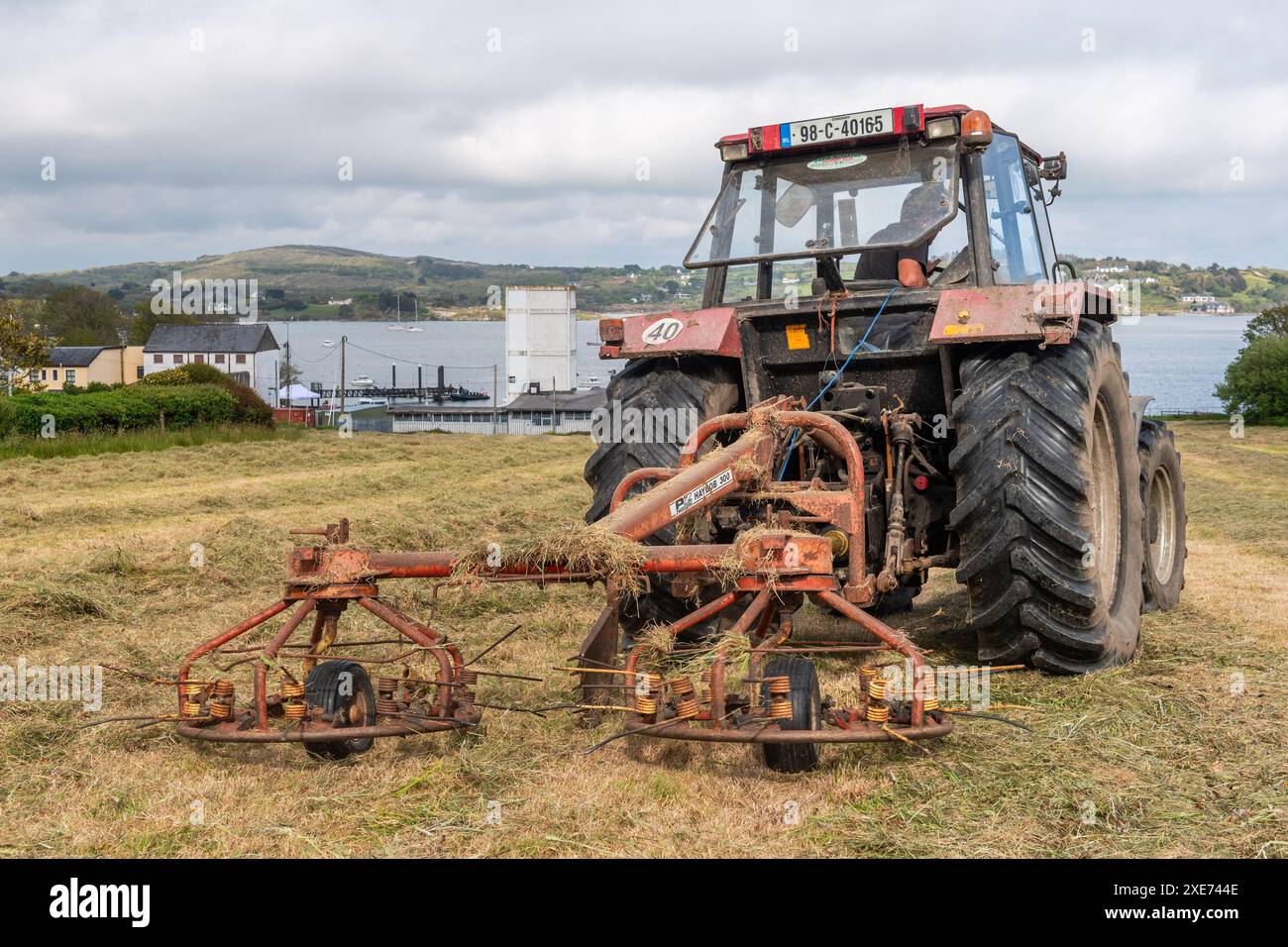 Schull based farmer turns cut grass to make hay using a Case 4230 ...