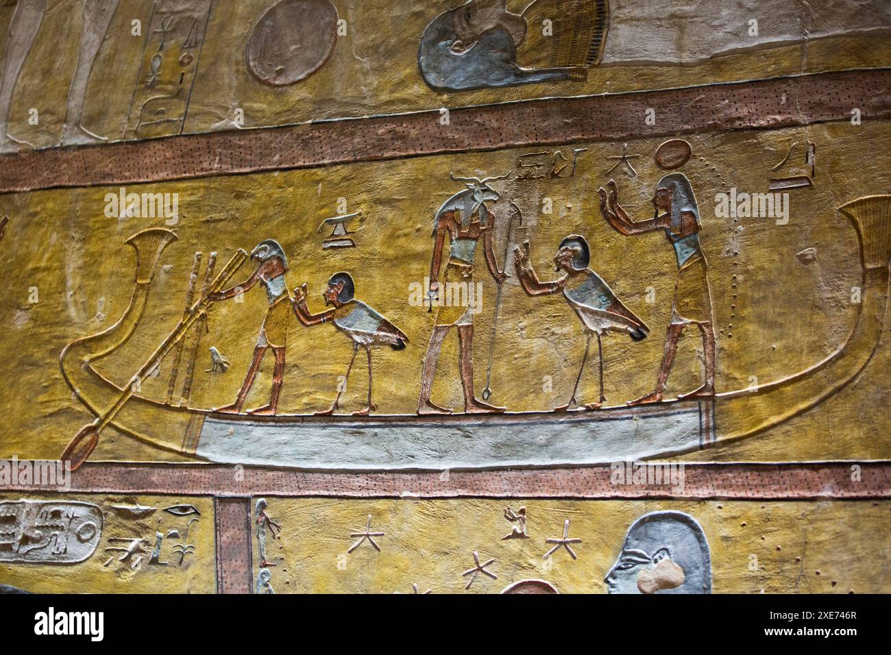 Reliefs, Tomb of Tausert and Setnakht, KV14, Valley of the Kings ...