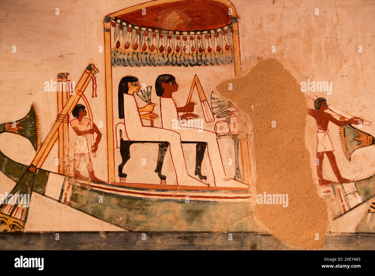 Wall Paintings, Tomb of Menna, TT69, Tombs of the Nobles, Ancient ...