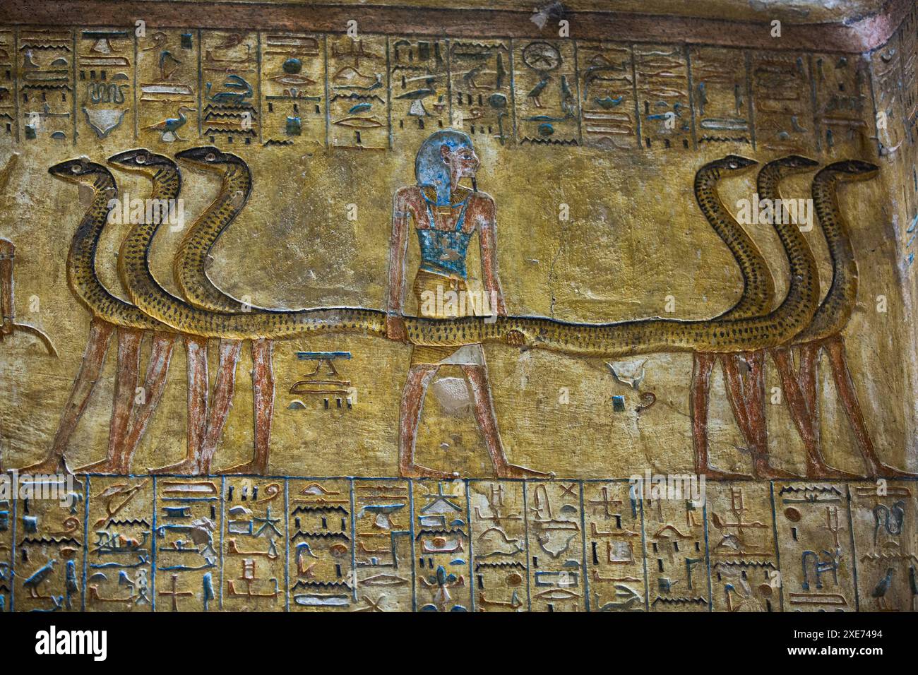 Reliefs, Tomb of Tausert and Setnakht, KV14, Valley of the Kings ...