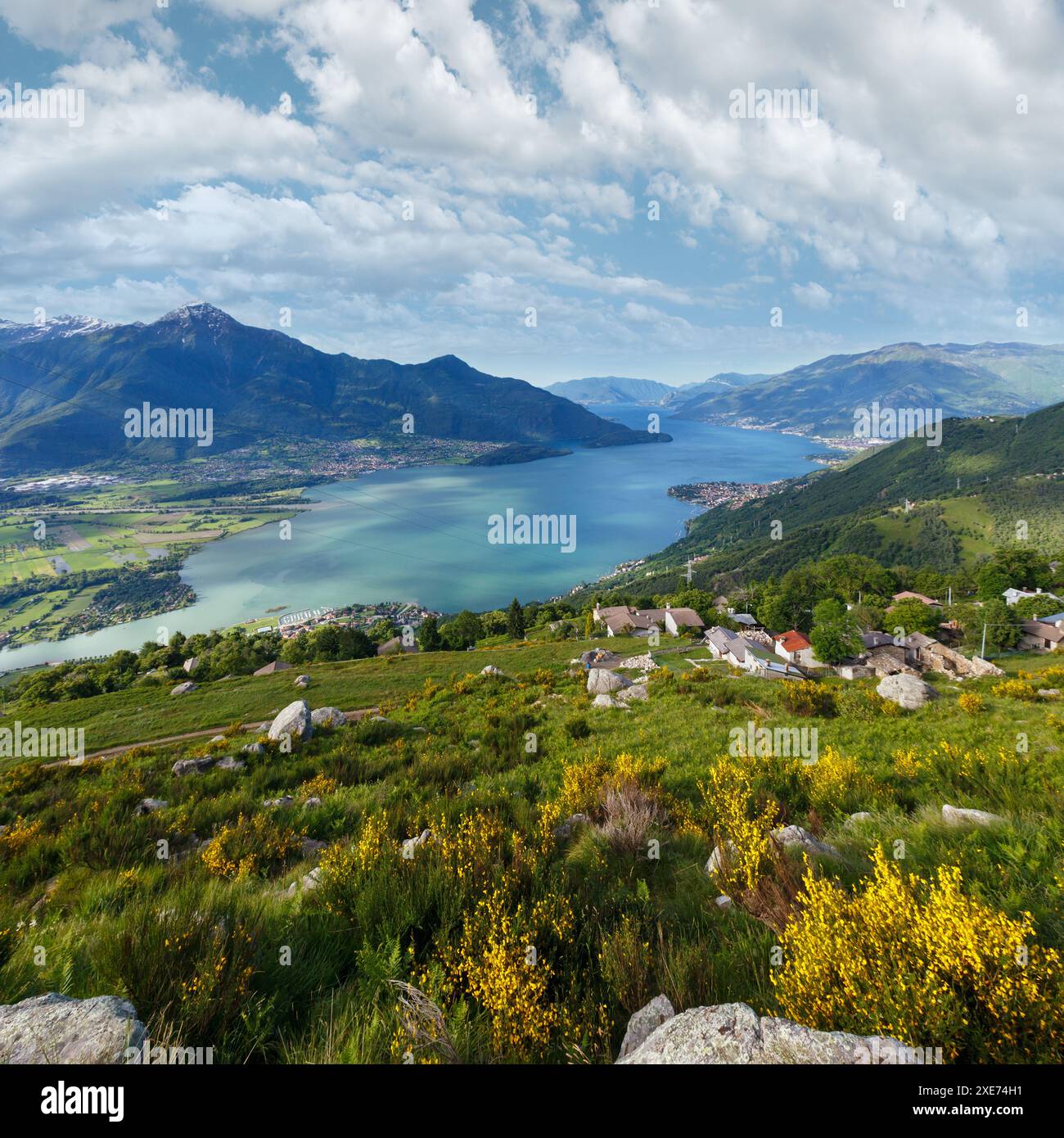 Lake Como view (Italy Stock Photo - Alamy