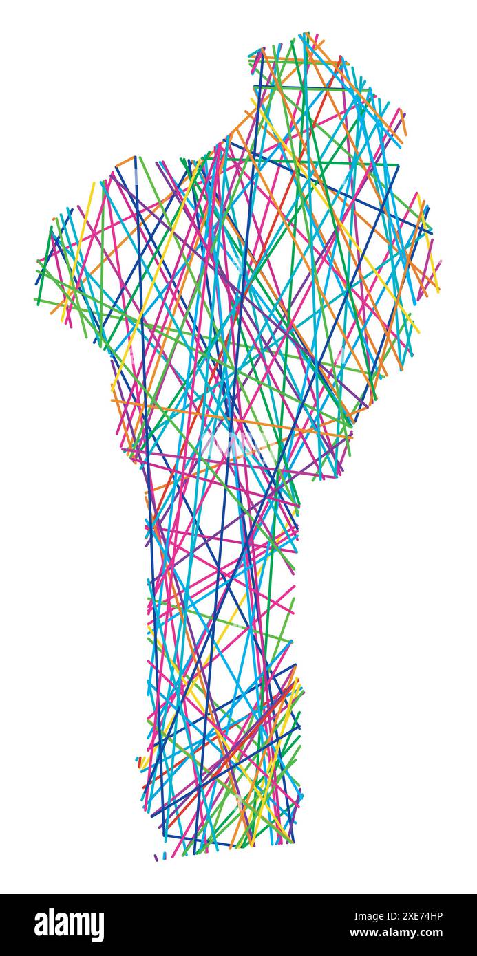 Benin map vector vectors Cut Out Stock Images & Pictures - Alamy