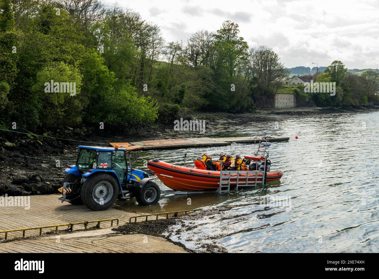 RNLI Lifeboat, 'Christine and Raymond Fielding' is launched for a ...