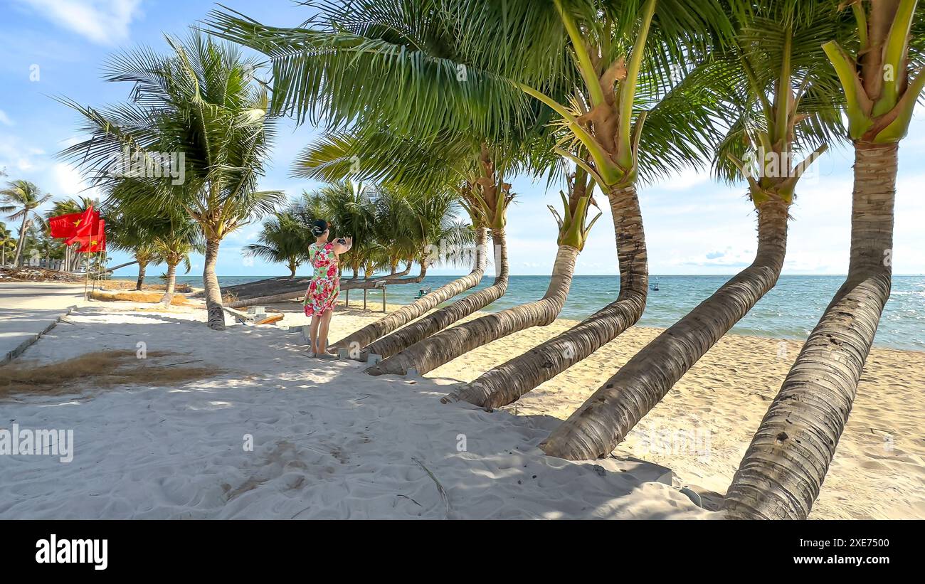 Phu Quoc Island, Kien Giang Province, Vietnam - April 30, 2024: Female ...