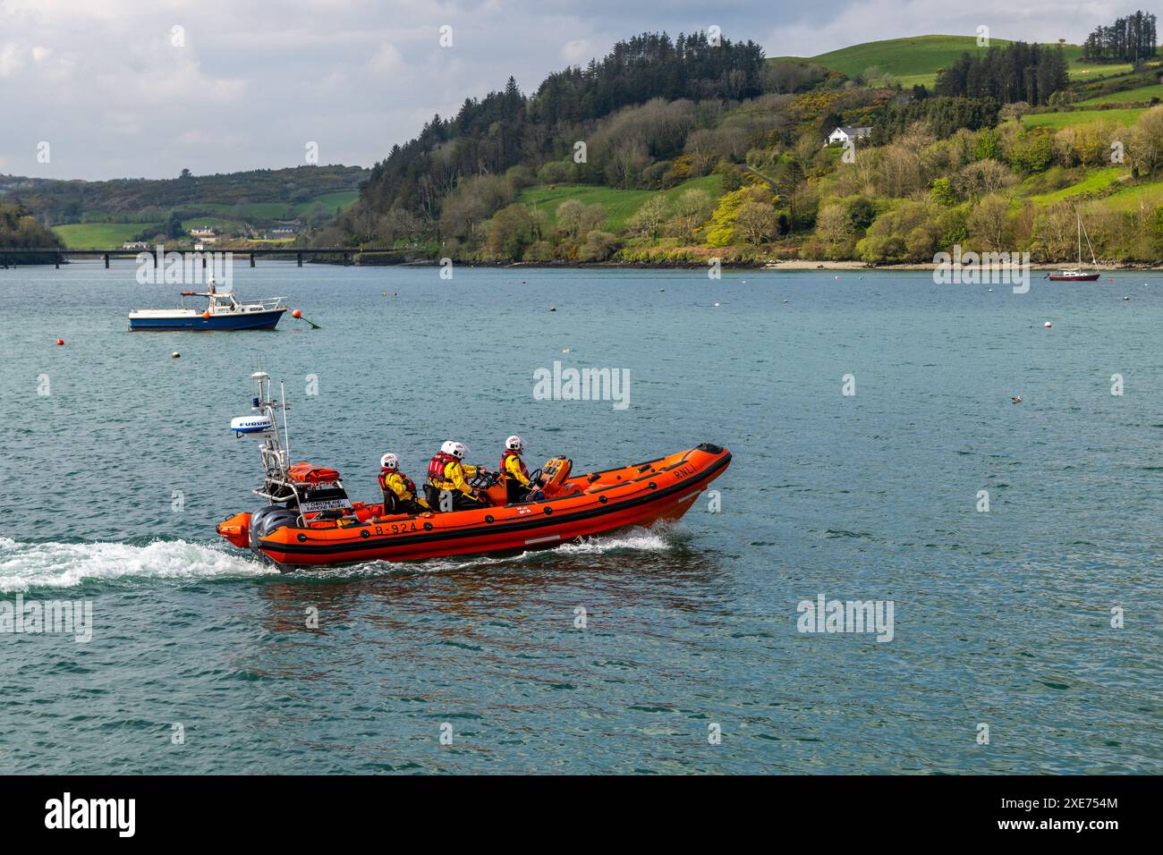 RNLI Lifeboat, 'Christine and Raymond Fielding' is launched for a ...