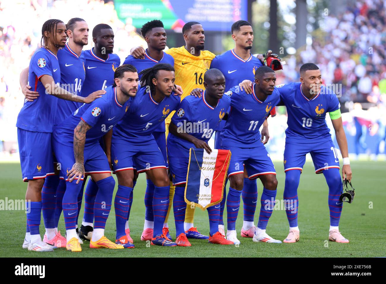 Dortmund, Germany. 25th June, 2024. Players of France pose for a team ...