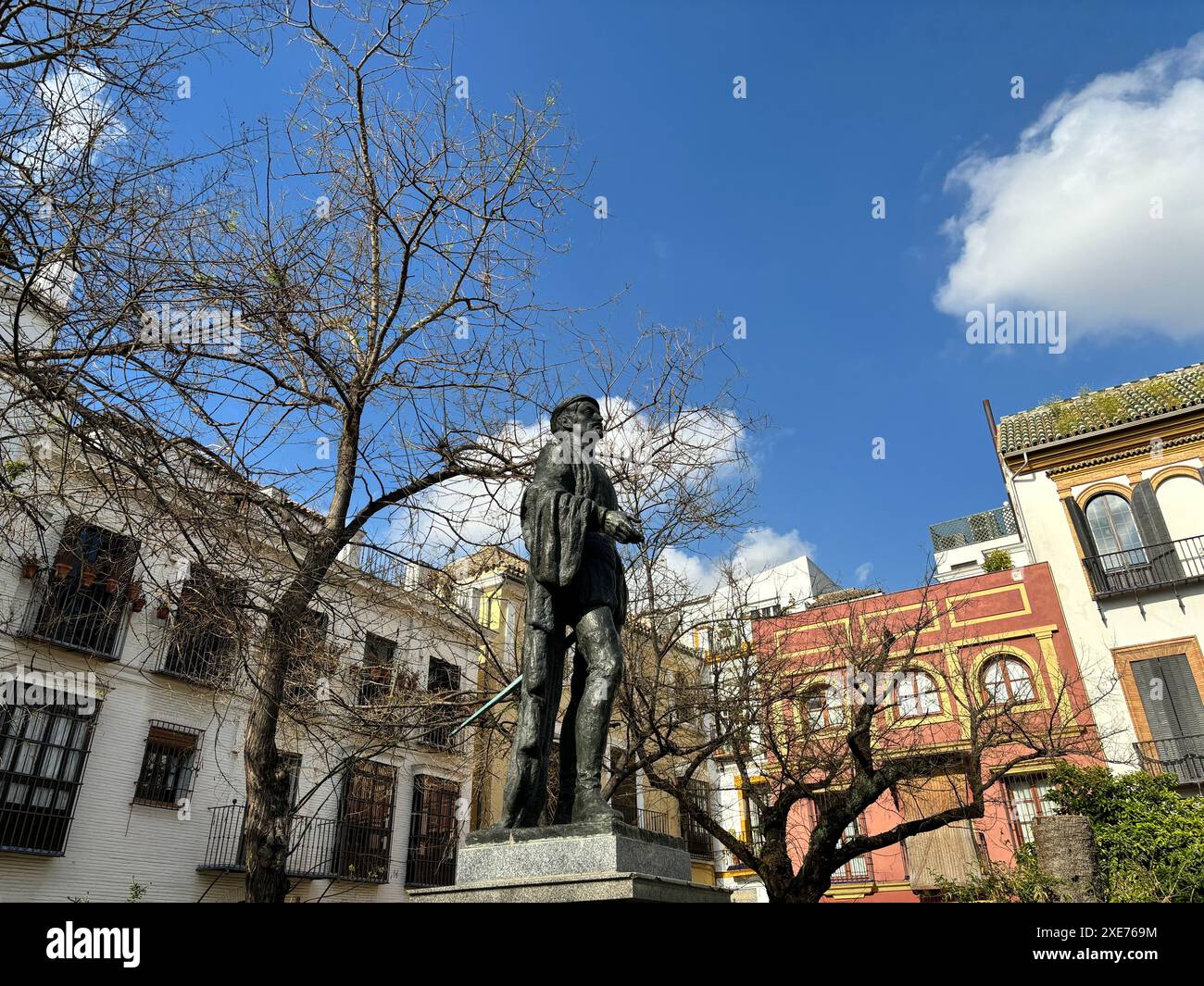 View of the Plaza de los Refinadores monument, featuring a life-size ...