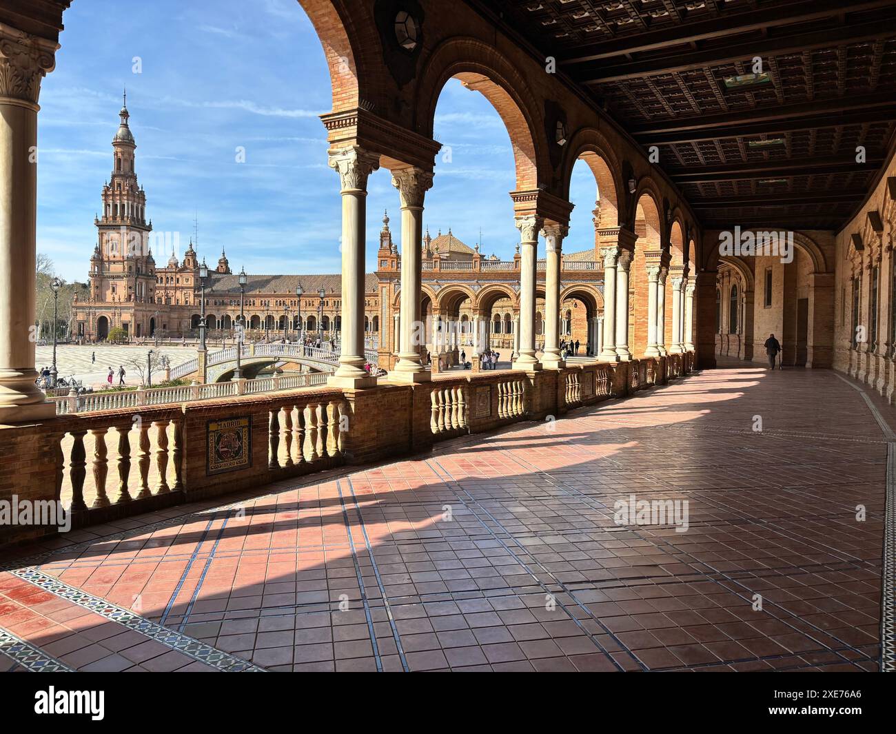View of the Plaza de Espana (Spain Square), landmark of Regionalism ...