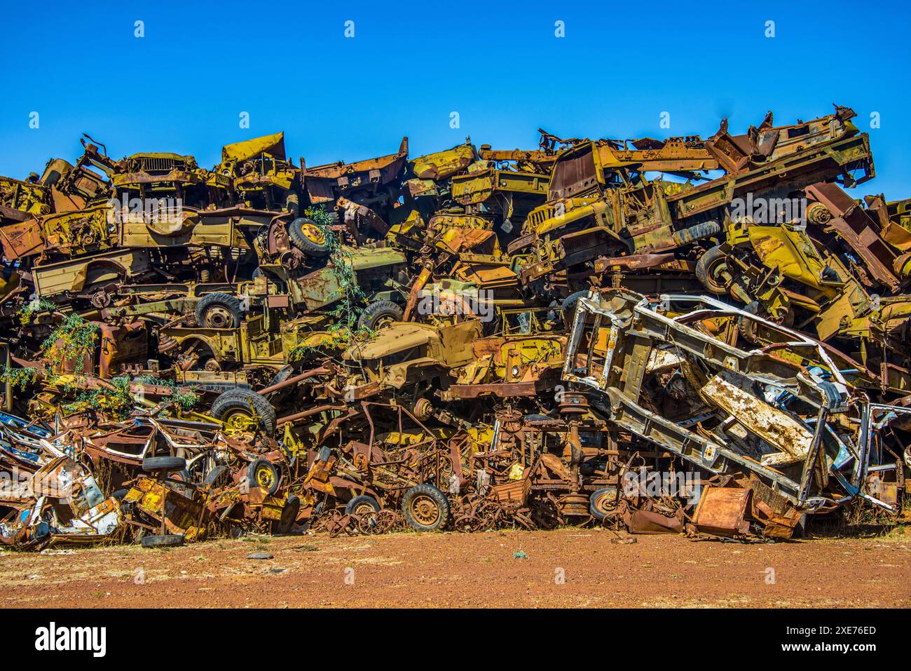Italian tank cemetery in Asmara, Eritrea, Africa Stock Photo - Alamy