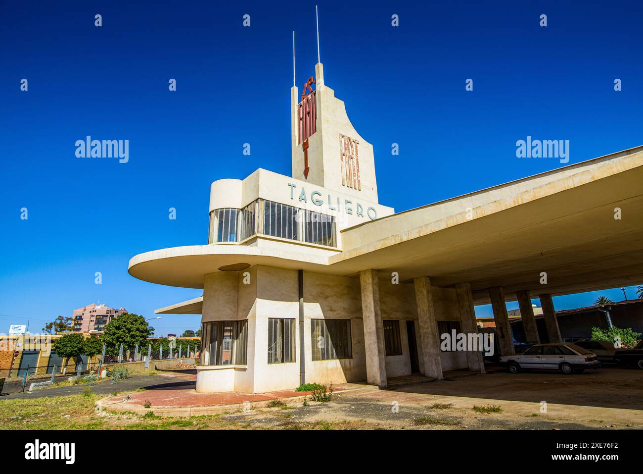 Fiat Tagliero Building, Asmara, Eritrea, Africa Stock Photo - Alamy